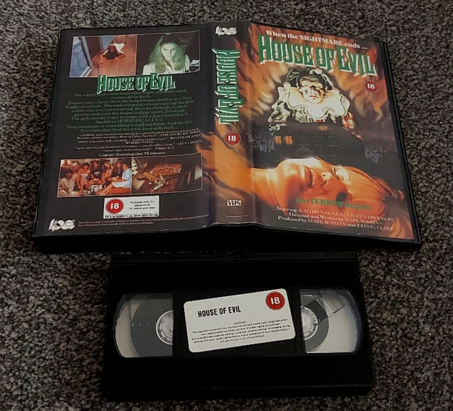 HOUSE OF EVIL Kathryn Mcneil Eileen Davidson Big Box Ex Rental Pal Vhs ...