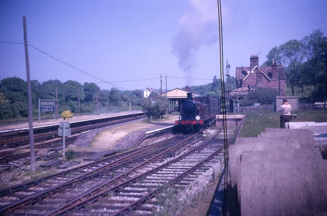 ORIGINAL SLIDE EX-LBSCR ex-SR HORSTEAD KEYNES STATION June 1963 Still ...