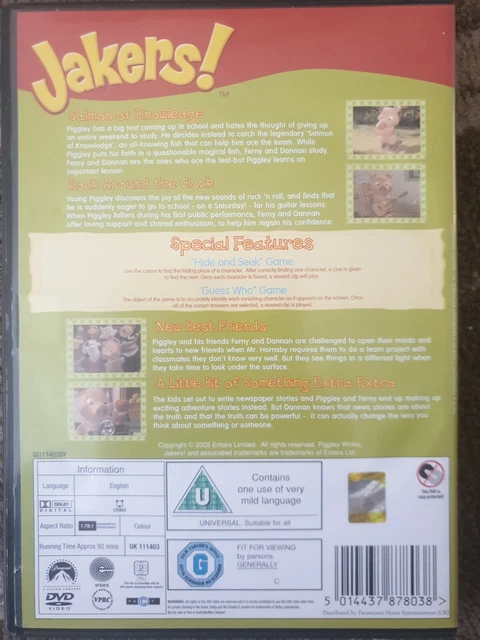 JAKERS SCHOOL DAYS In Tara Dvd Kids 4 Episodes EUR 20,36 - PicClick IT