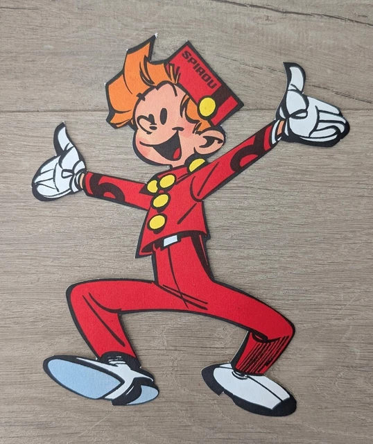 SPIROU EN CARTON personnage de Franquin année 60' avec le journal EUR 25,00 - PicClick FR