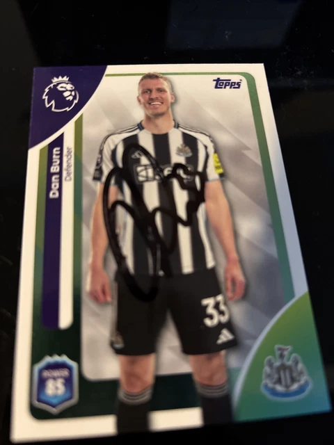MATCH ATTAX 2026 Dan Burn Newcastle United Signed £0.99 - PicClick UK