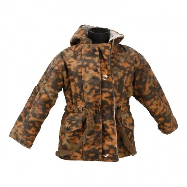 1/6 WWII GERMAN Waffen Ss Winter Reversible Blurred Edge Camo Parka ...