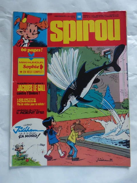 SPIROU N° 1986 COVER JIDEHEM + LES ETENDARDS AERONAVALES (2p) EUR 10,00 - PicClick FR