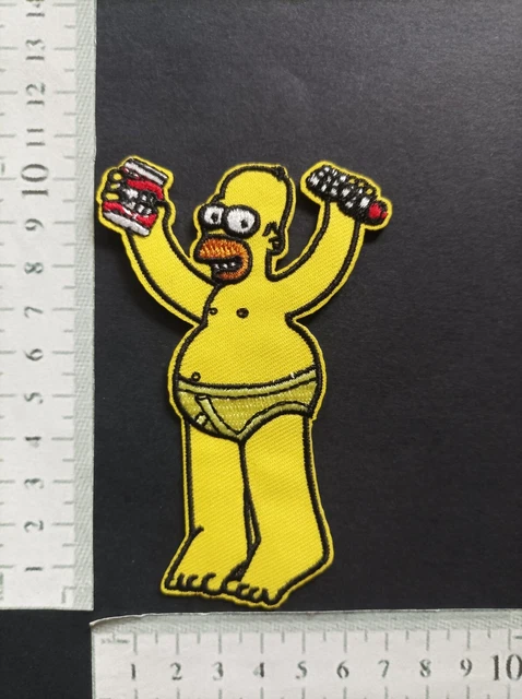 PATCH HOMER JAY the Simpsons toppa termoadesiva cartoon censored iron ...