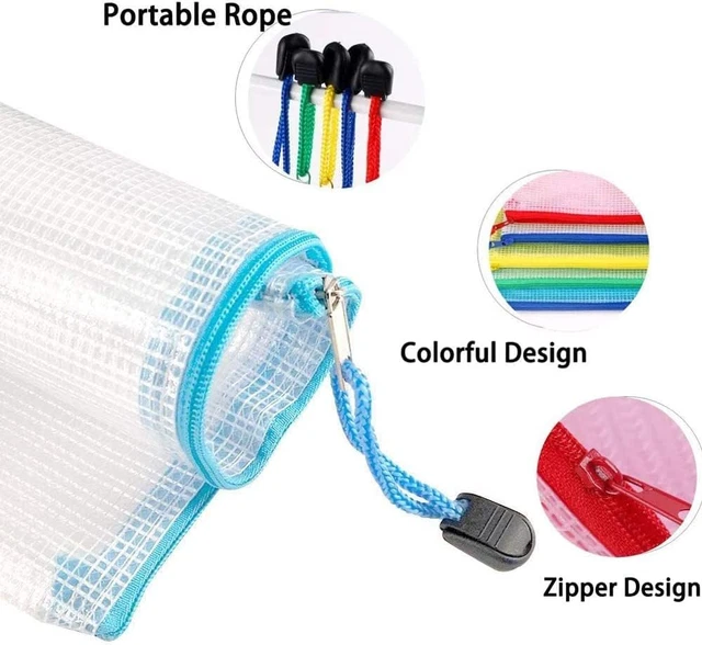 A3 PLASTIC WALLETS Folders - 5PCS Zip Lock Bags Document Zipper File ...