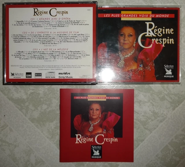 REGINE CRESPIN COFFRET 3 Cd Selection Du Reader's Digest EUR 6,00 ...