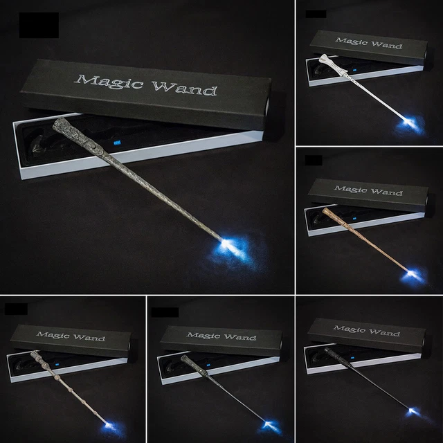 HARRY POTTER LED Light-up Magic Wand Hermione Dumbledore Cosplay Toy ...