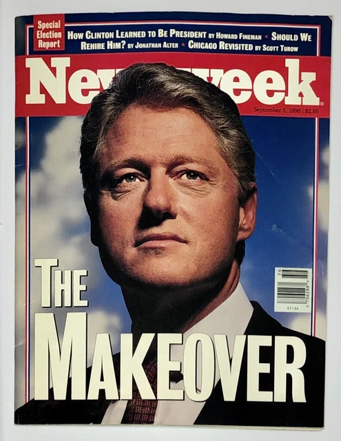 NEWSWEEK MAGAZINE BILL Clinton Sept 1996 Democratic Family TWA Flight ...