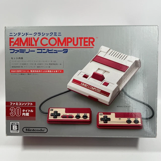 NINTENDO CLASSIC MINI Famicom Family Computer Complete set w/box manual ...