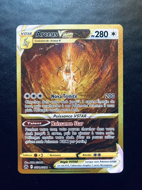 CARTE POKÉMON ARCEUS VSTAR GOLD EB12. 5 ZENITH SUPREME GG70/GG70 NEUVE VF EUR 62,00 - PicClick FR