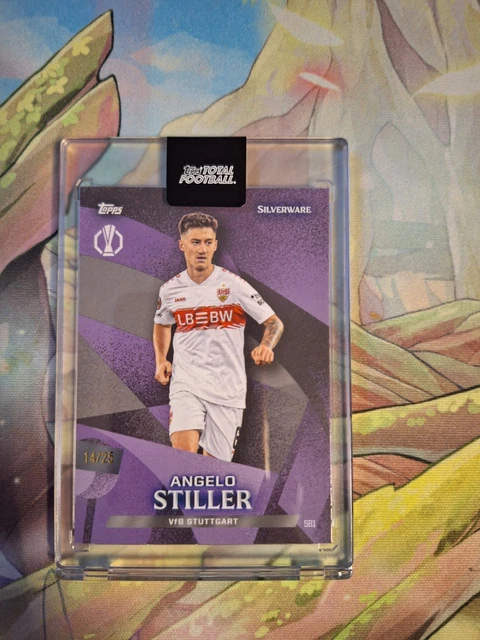 TOPPS TOTAL FOOTBALL 2025/26 Angelo Stiller Silverware /25 Puerple VfB ...