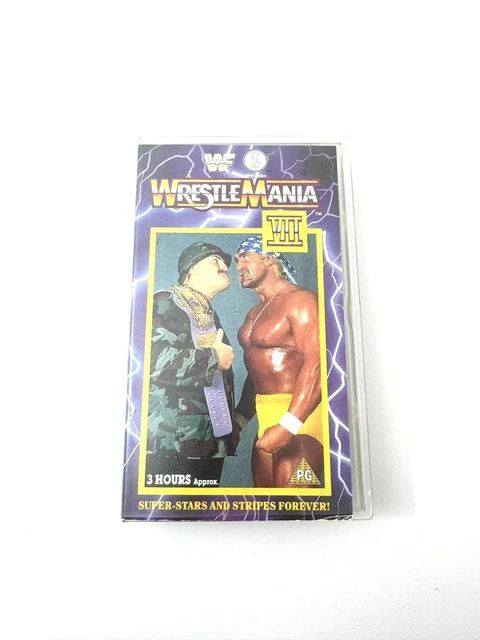 WWE WRESTLEMANIA 7 Vhs Wrestling Video Tape Vintage Wwf £11.10 ...