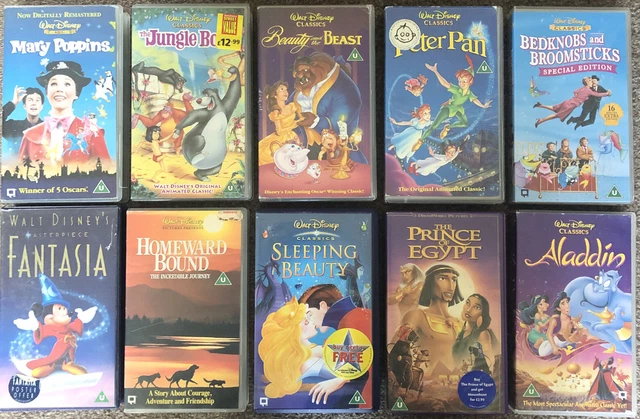 MEGA BUNDLE OF Children's Films & Disney Movie VHS Video Cassettes X10 ...