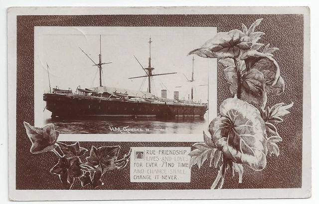 HMS GANGES II (MINOTAUR) Armoured Frigate Training Ship Royal Navy RP ...