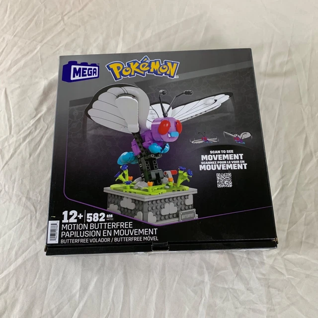 MEGA CONSTRUX POKEMON Butterfree Motion Building Set 582 Pieces New ...