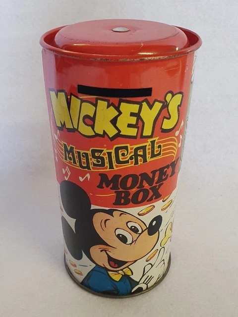 ORIGINAL WALT DISNEY Mickey's Musical Money Box 1960's Combex Made in ...