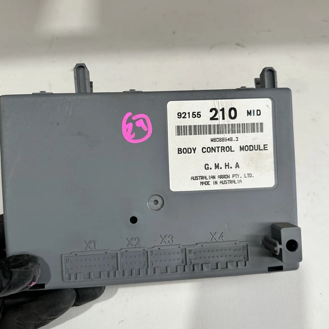 HOLDEN COMMODORE GM Body Control Module ECU BCM 92155210LUX NO KEY $56. ...