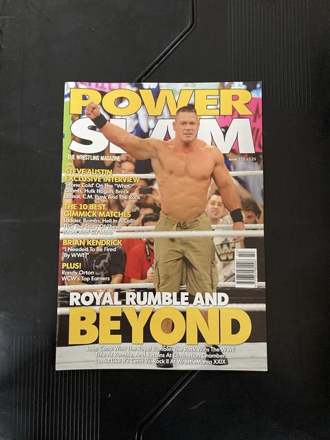 POWER SLAM MAGAZINE #222 *RARE* John Cena Royal Rumble Stone Cold Steve ...