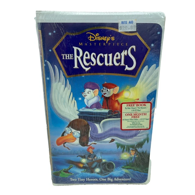 DISNEY'S THE RESCUERS VHS Masterpiece Collection Classic New Sealed ...