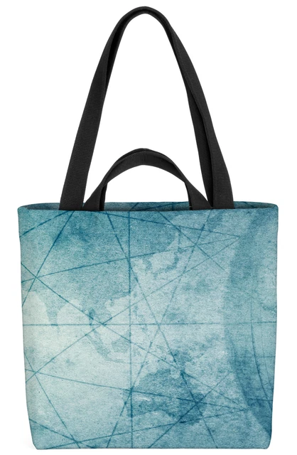 MAPPA DEL MONDO mappa globo borsa mappa del mondo mappa mare oceano G ...