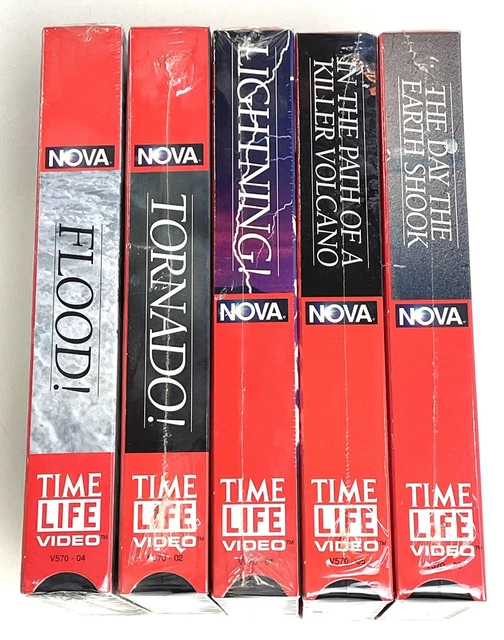 TIME LIFE NOVA VHS 5 Tapes Sealed FLOOD VOLCANO LIGHTNING TORNADO ...