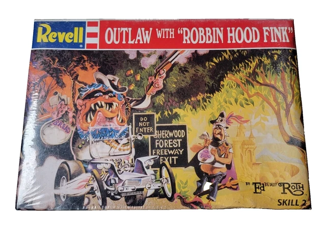 REVELL OUTLAW W/ROBBIN Hood Fink, Ed Big Daddy Roth Model Kit. #7622 ...