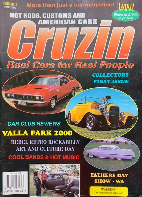 RARE CRUZIN MAG No.1 2000 Vintage Hot Rod Custom Ford Chevrolet ...