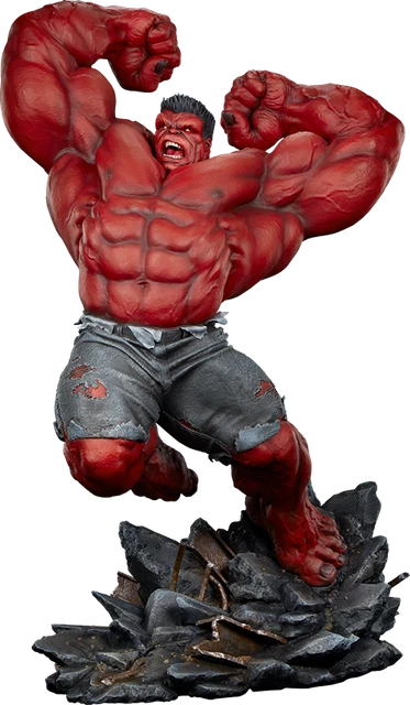 MARVEL RED HULK Thunderbolt Ross premium format Store Exclusive ...