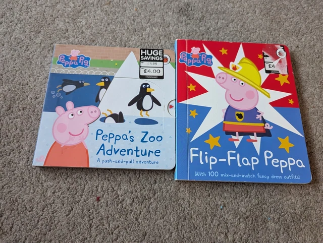 PEPPA PIG: PUSH & Pull / Flip-Flap Book Bundle x2 #1290 £2.00 - PicClick UK
