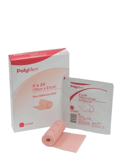 POLYMEM NON-ADHESIVE ROLLS 10cm x 61cm x 2 ,Sterile, Foam, 5244 £20.00 ...
