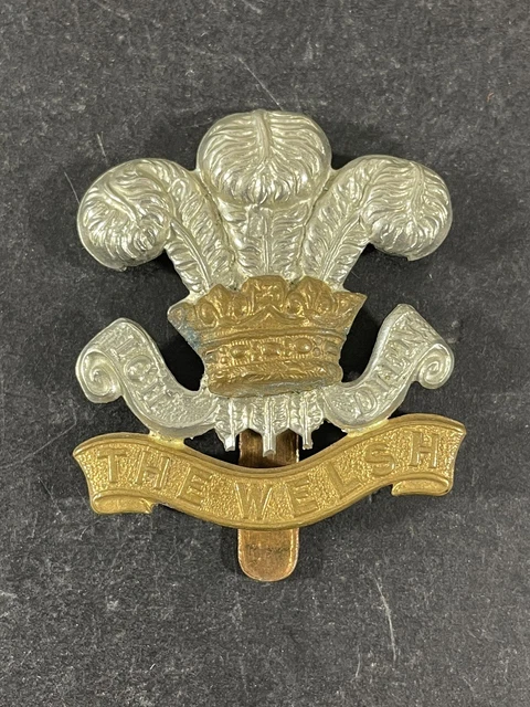 WW1 BRITISH ARMY The Welsh Regiment Cap Badge £20.00 - PicClick UK