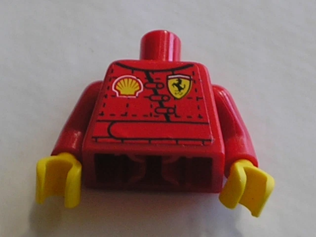 LEGO FERRARI F1 Minifig Torso Character Bust ref 973pb1702c01 / Set ...