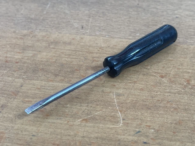 VINTAGE TURNER AUSTRALIA Tuflite Black Handled 110mm Mini-Flathead ...