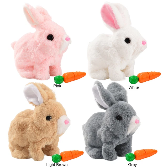 ELECTRONIC PLUSH BUNNY Walking Talking Interactive Rabbit Toy Easter ...