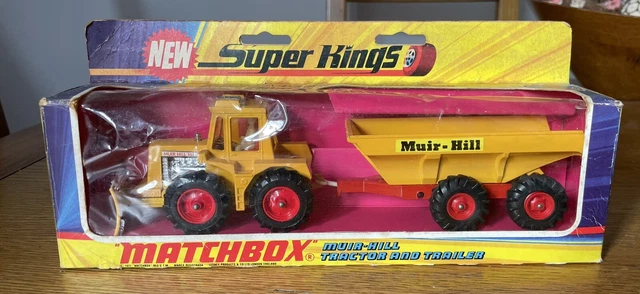 VINTAGE MATCHBOX SUPERKINGS K5 Muir-Hill Tractor And trailer £68.32 ...