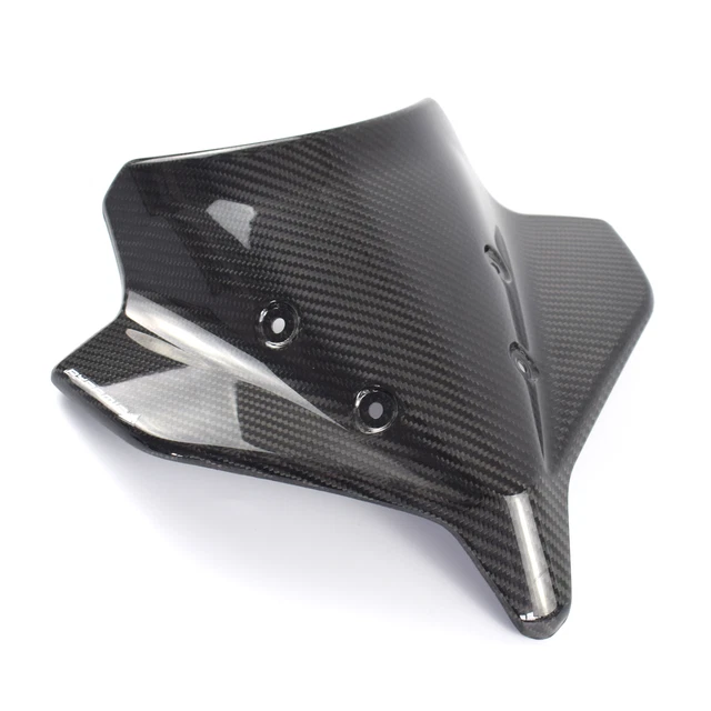 PYRAMID FLY SCREEN Windshield Deflector Carbon Fibre Yamaha MT-10 & SP ...