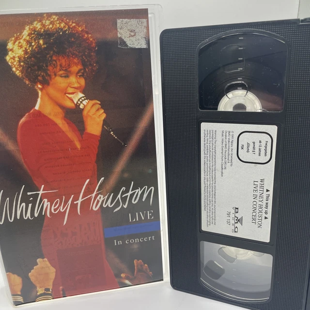 WHITNEY HOUSTON LIVE In Concert - VHS Music Video Cassette Tape 1991 ...