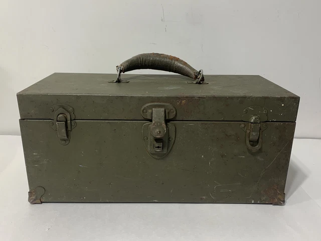 WW2 ARMY / Military Steel Tool Box Chest for 60m Mortar or 1919a4 ...