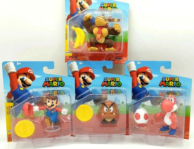 SUPER MARIO WITH Coin Figure Toy Gomba , Red Yoshi , Donkey Kong And ...