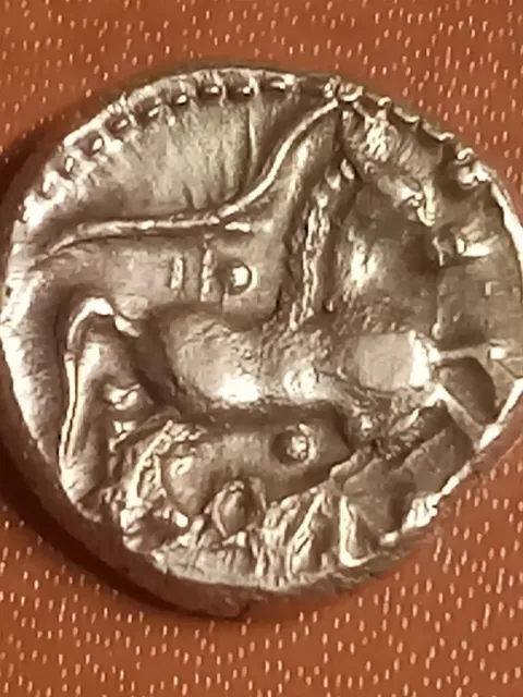 CELTIC CUNOBELIN GOLD Stater Coin Corn Ear Dividing CA MV . Horse CVN £ ...