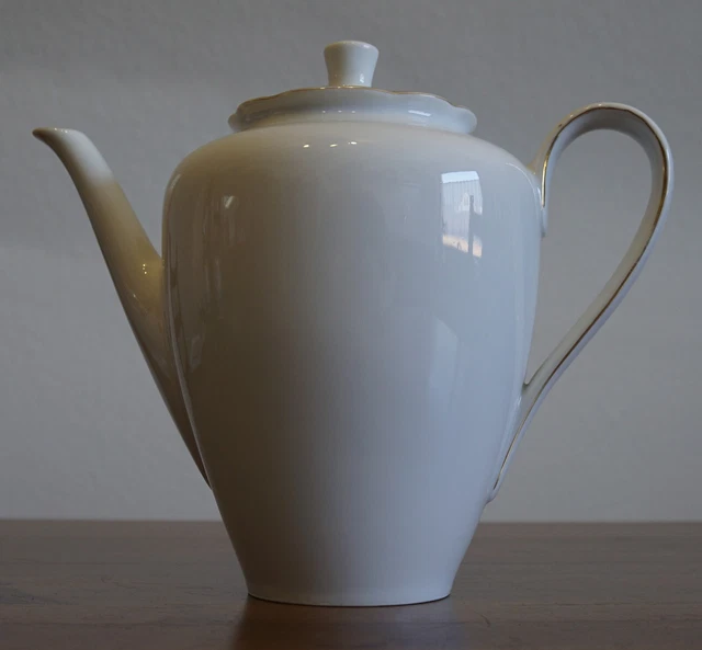 WEISSE WUNSIEDEL BAVARIA Porzellan Kaffeekanne Kaffee Teekanne Tee ...