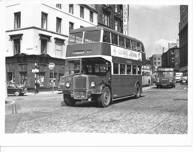 LARGE SCOTTISH BUS photo Central SMT Leyland Titan Glasgow £1.25 ...