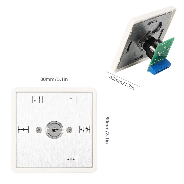 5 POSITION KEY Switch Automatic Sliding Door Operation Function ...