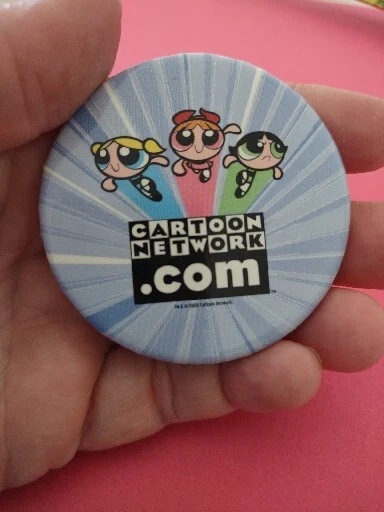 RARE HTF POWERPUFF girls vintage pin Back Cartoon Network Year 2000 EUR ...