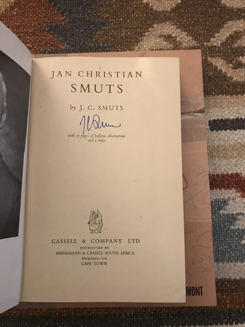 JAN CHRISTIAN SMUTTS By His Son J C Smuts First Edition Signed £14.22 ...
