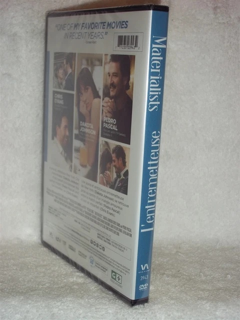 MATERIALISTS (DVD, 2025) NEW Dakota Johnson Pedro Pascal Chris Evans ...