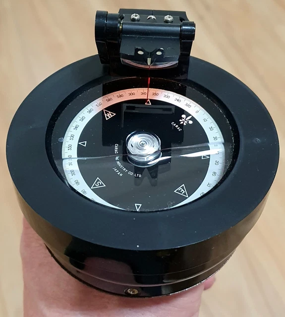 RARE CARAC ILLUMINATED 'Floating' Hand Bearing Compass - with original ...