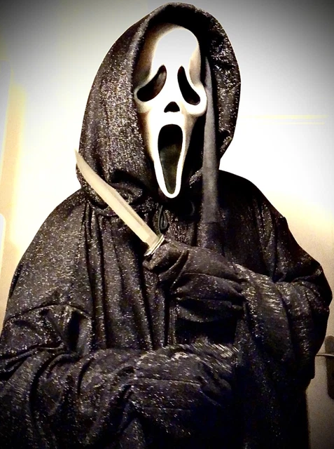 SCREAM GHOSTFACE 1996 sparkle robe Scream accurate movie made PES New ...
