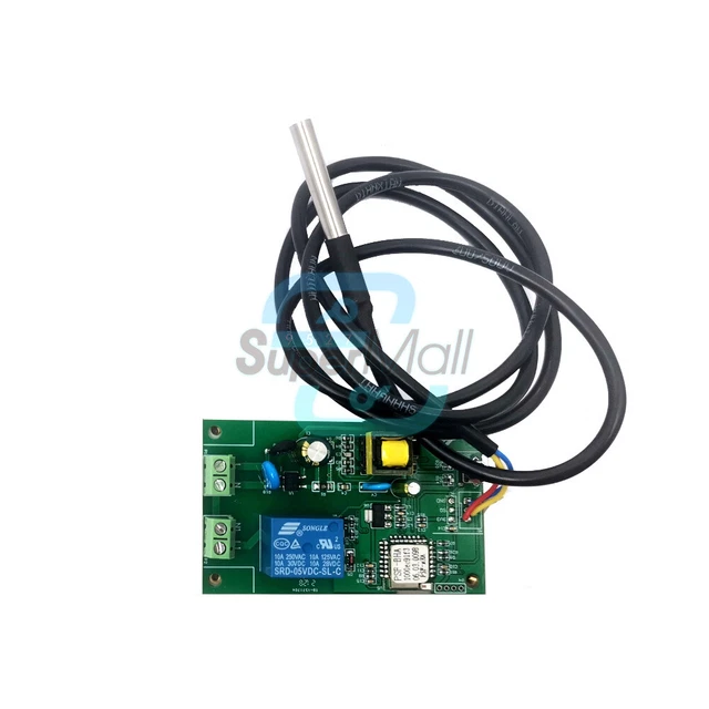 TEMPERATURE HUMIDITY WIFI APP Remote Control Module DS18B20 Sensor ...