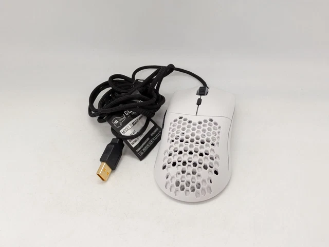 GLORIOUS MODEL O USB wired gaming mouse 67g honeycomb matte white £21. ...